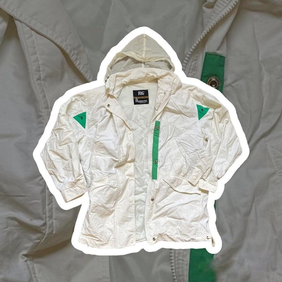 London Fog | Jackets & Coats | Vintage London Fog White And Green ...